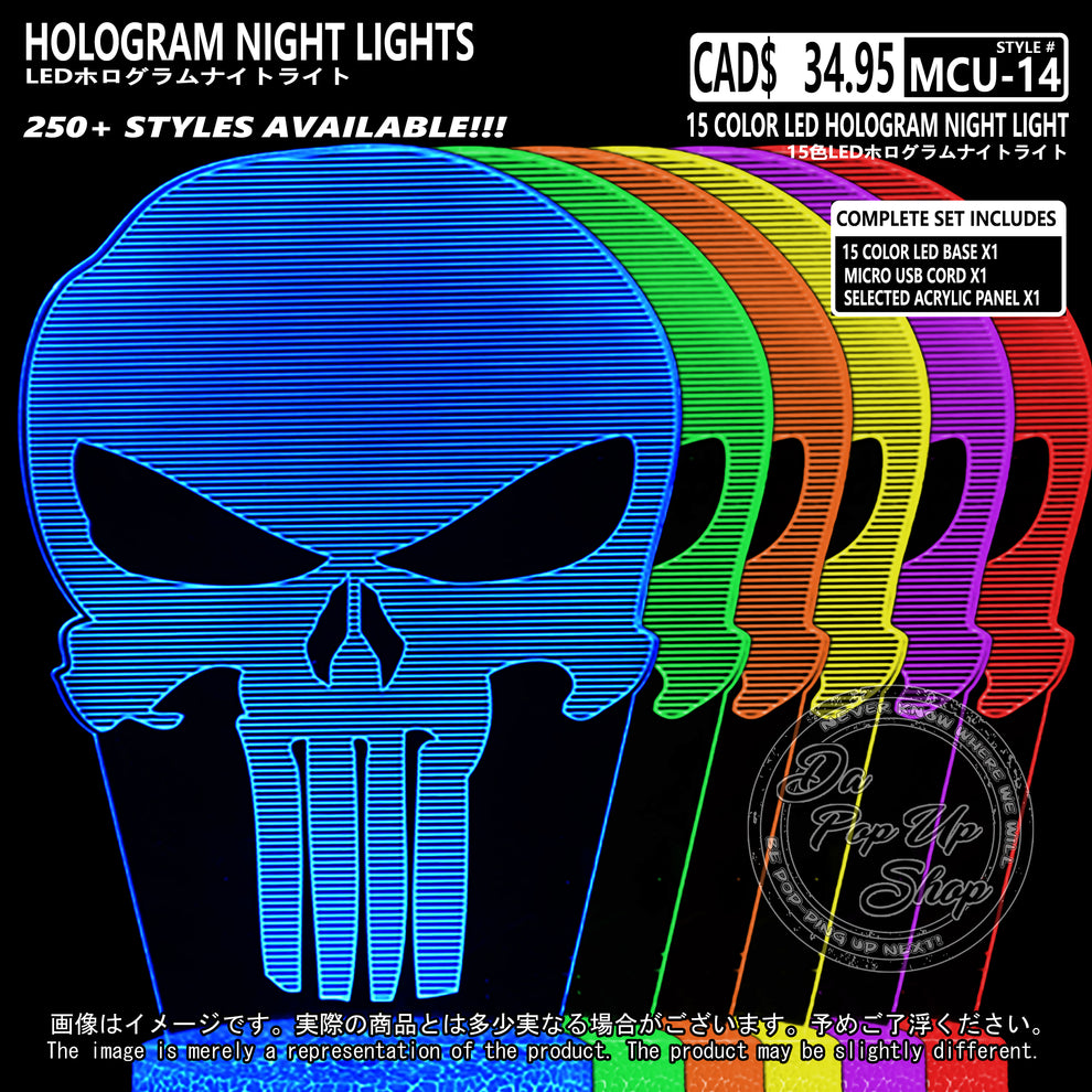 (MCU-14) MCU Marvel Cinematic Universal Hologram LED Night Light – Da ...
