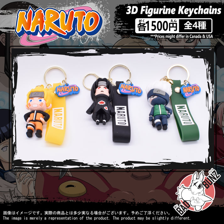 (NAR-02PVC) Naruto Anime PVC 3D Figure Keychain (50, 52, 51) – Da Pop ...